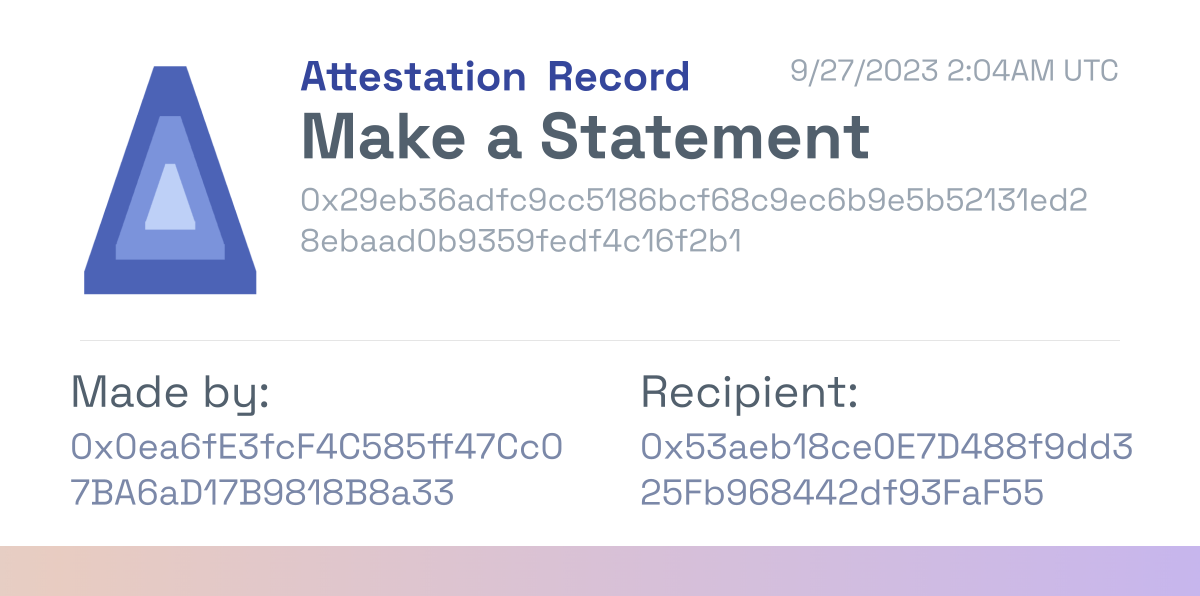 Attestation (Make a Statement) - 0x29eb...6f2b1
